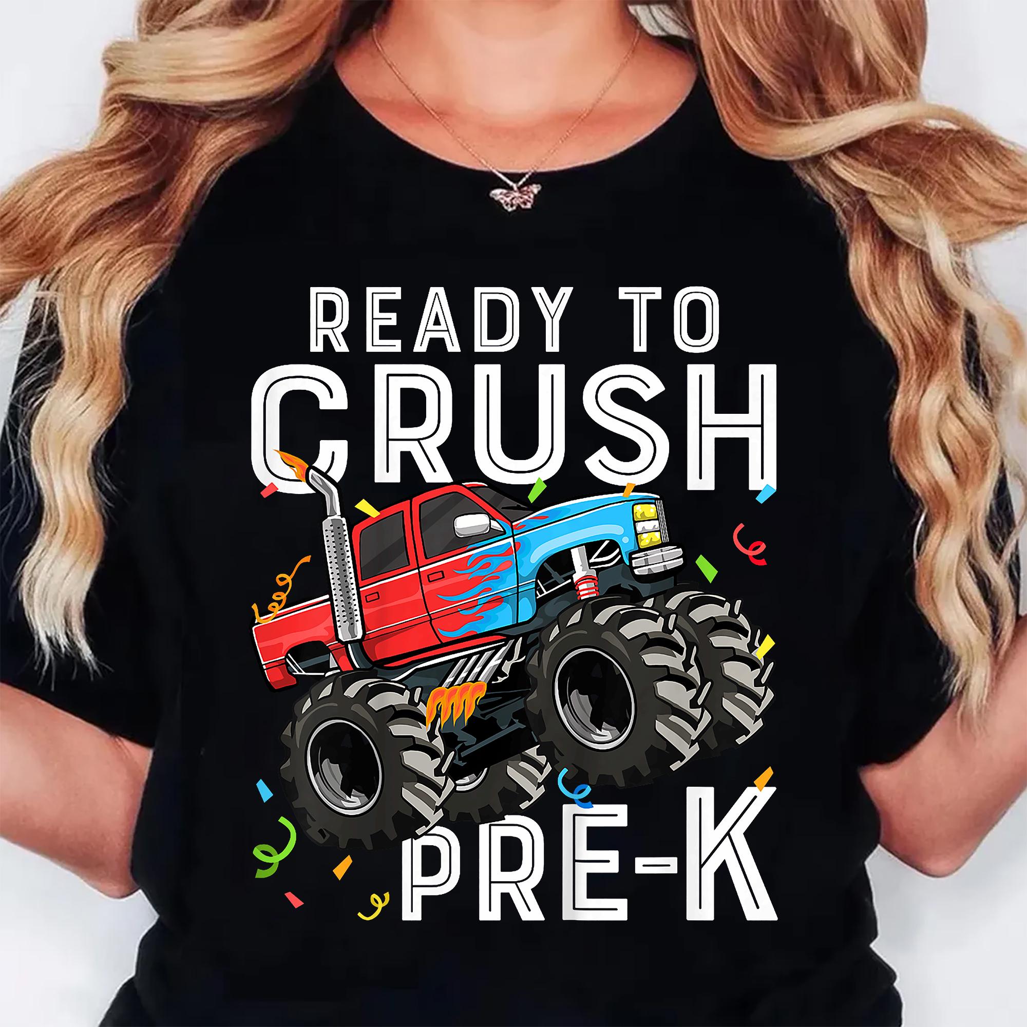 Ready to Crush Pre-k Truck PNG Bundle, Ready to Crush Pre-k, First Day ...