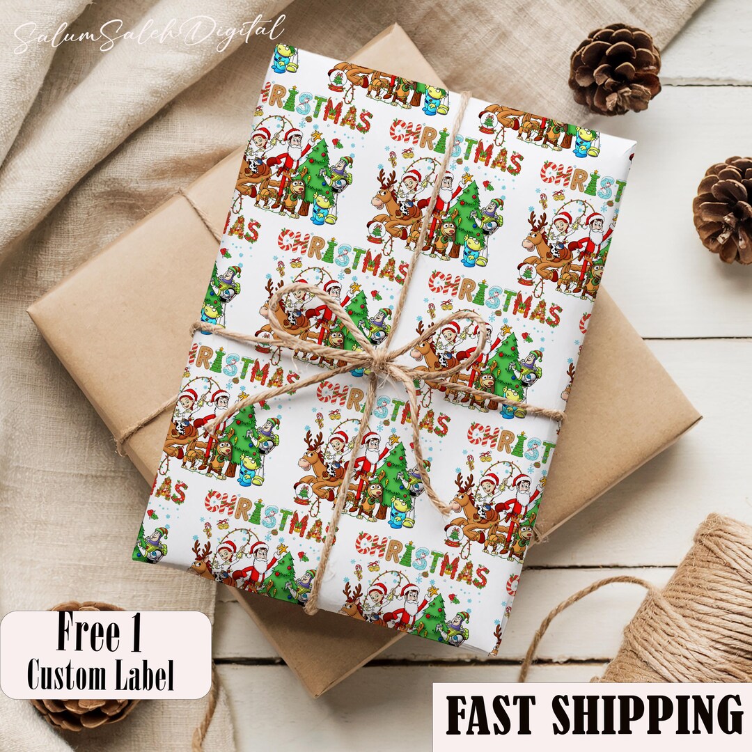 Toy Story Christmas Wrapping Paper ,disney Gift Wrap Sheets , Kids ...