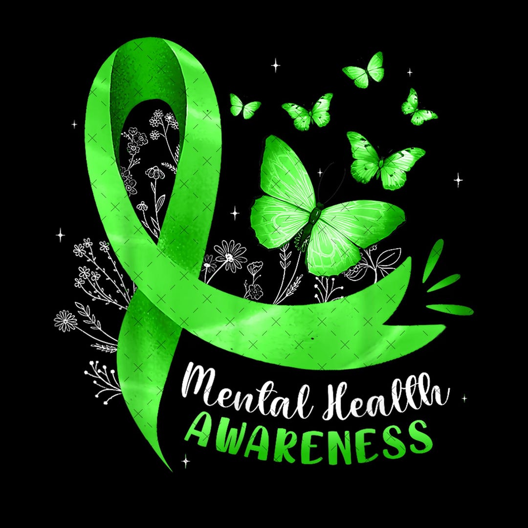 Mental Health Matters Png, Floral Mental Health Png, Mental Health ...