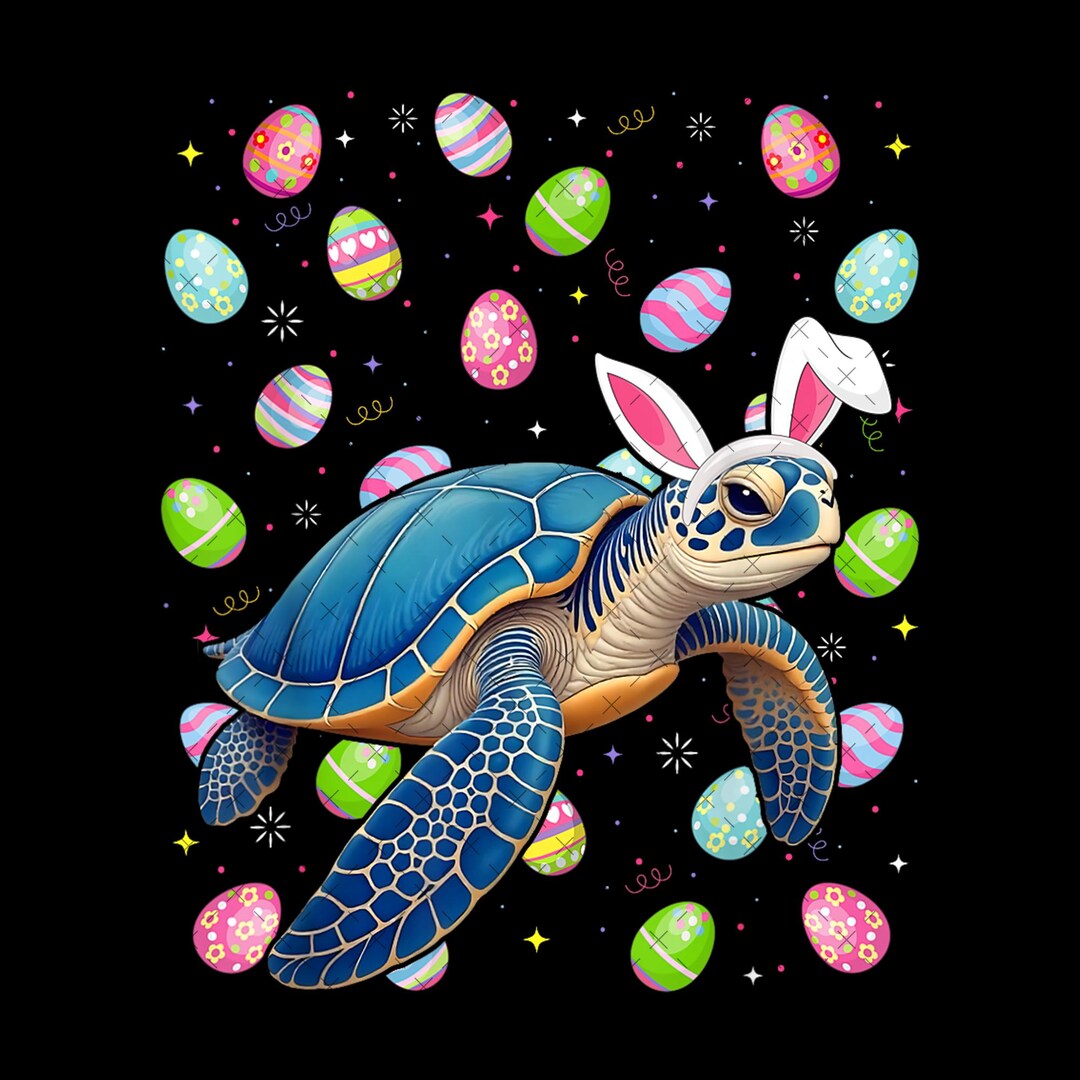 Sea Turtle Easter PNG, Summer Png, Brushstroke Turtle Png, Beach Png ...