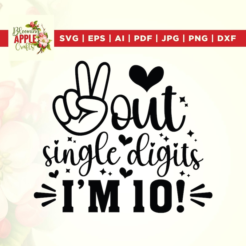 Cake Topper 10th Girl - Etsy