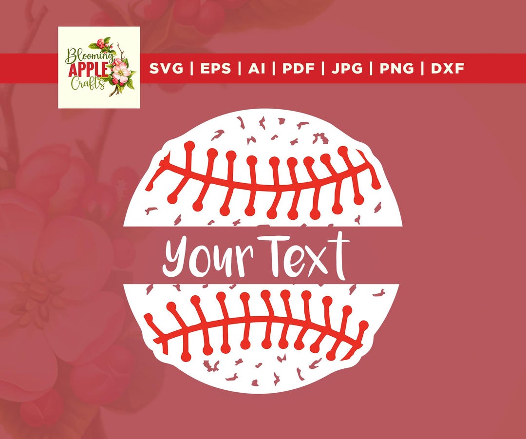 Split Baseball SVG, Cricut, Png, Svg, Sublimation, Grunge, Texture ...