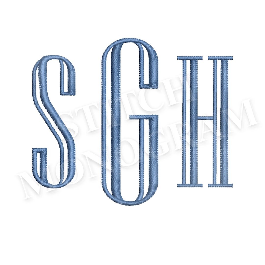 Engraved Embroidery Monogram Designs in 7 Sizes, Instant Download BX ...