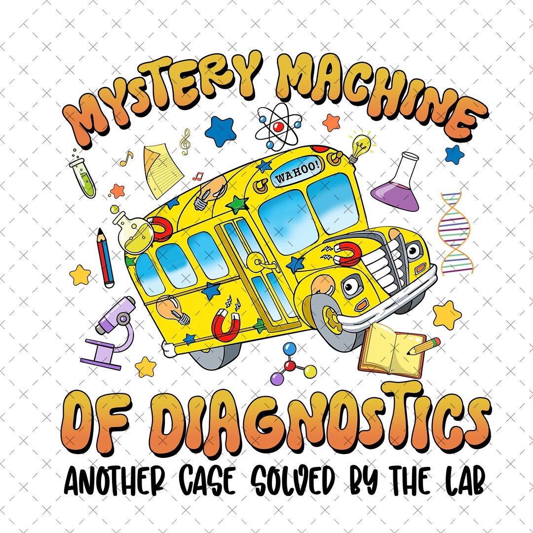 Lab Week 2025 Mystery Machine Png, Mystery Machine of Diagnostics Png ...