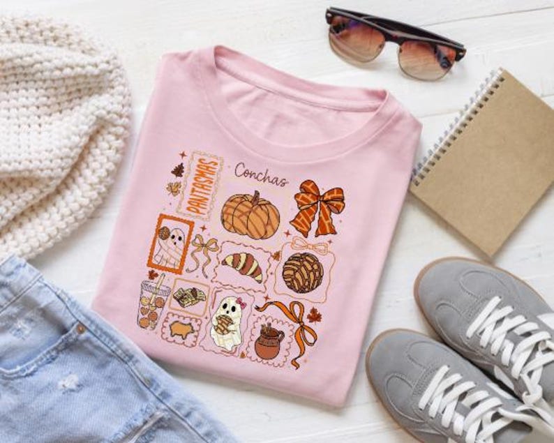 Spooky Conchas PNG: Mexican Ghost Clipart, Halloween Sublimation Design ...