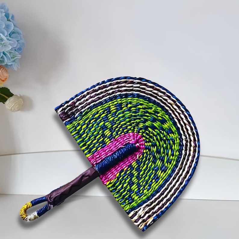 Hand Woven Palm Leaf Fan - Bohemian Wall Decor|natural Straw Fan With ...