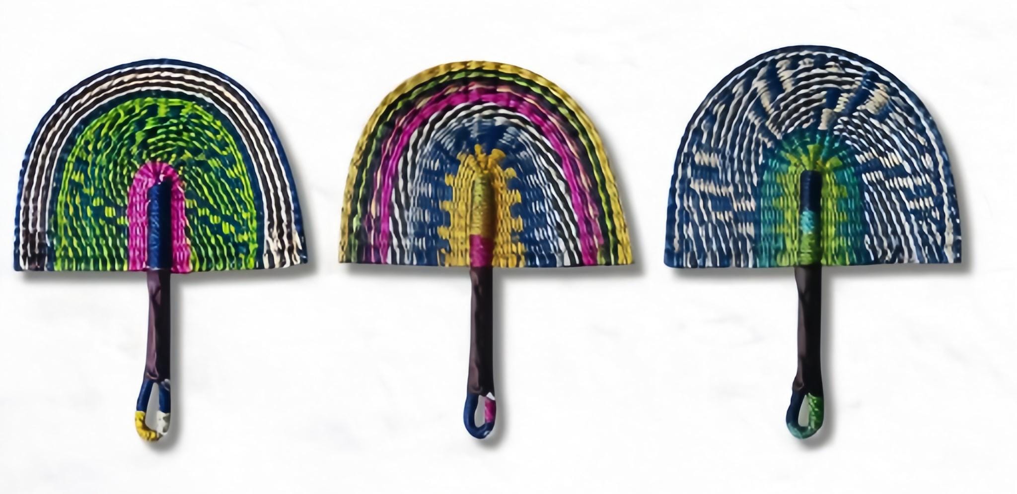 Hand Woven Palm Leaf Fan - Bohemian Wall Decor|natural Straw Fan With ...