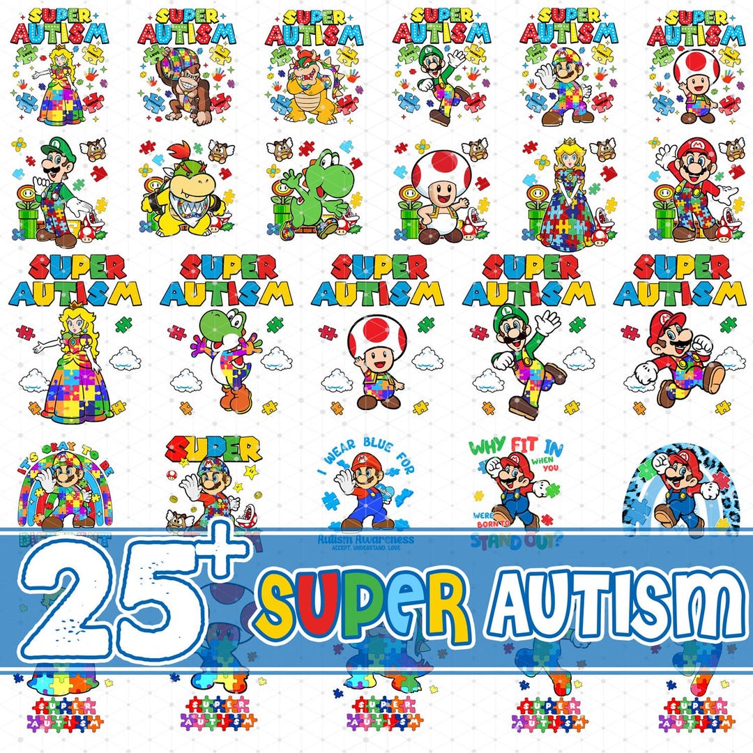 Super Autism Png Bundle, It's Okay to Be Different Png, Autism ...