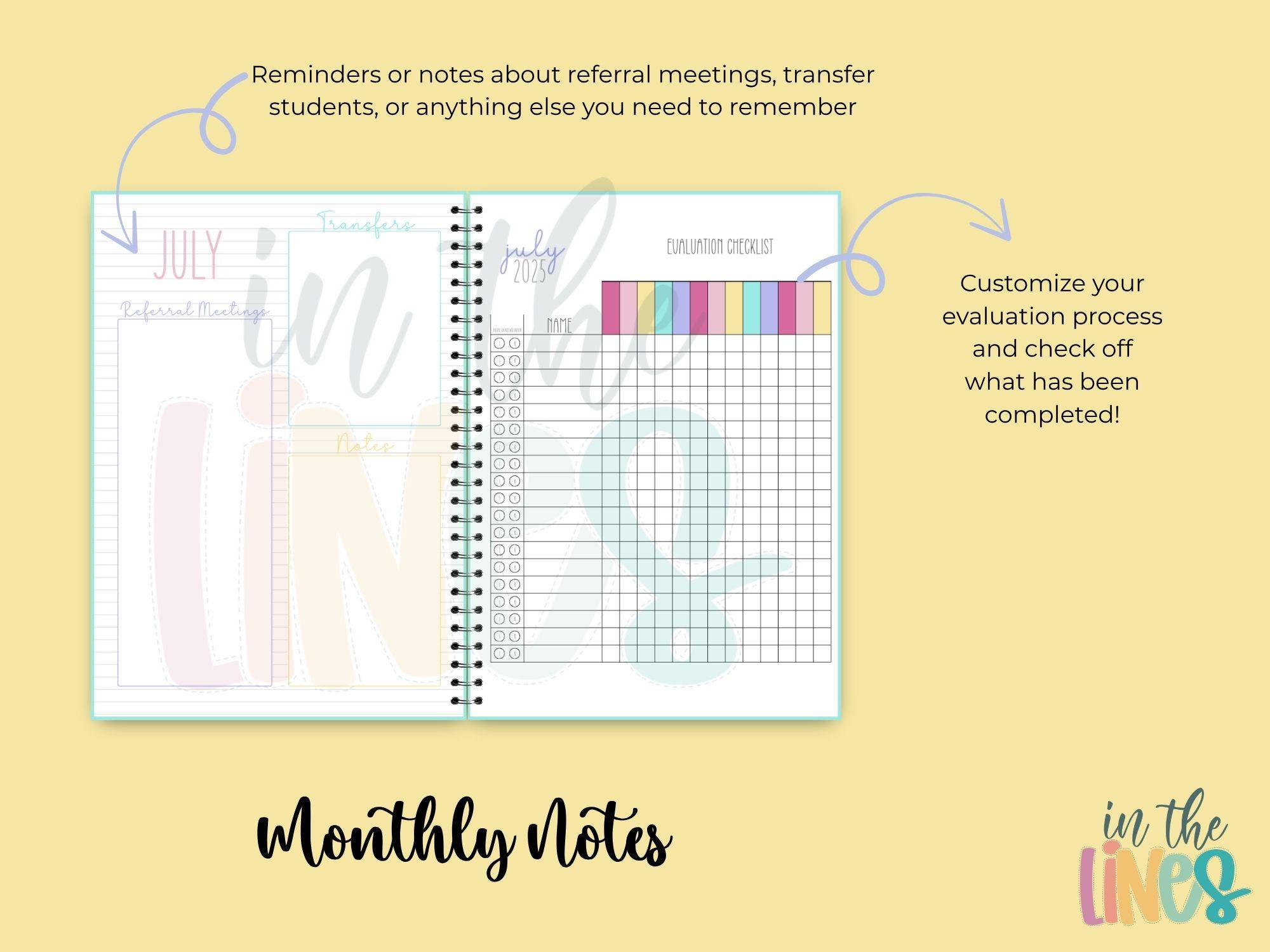 2025-2026 Printable Assessment Planner | Sugar Rush Theme | PERSONAL ...