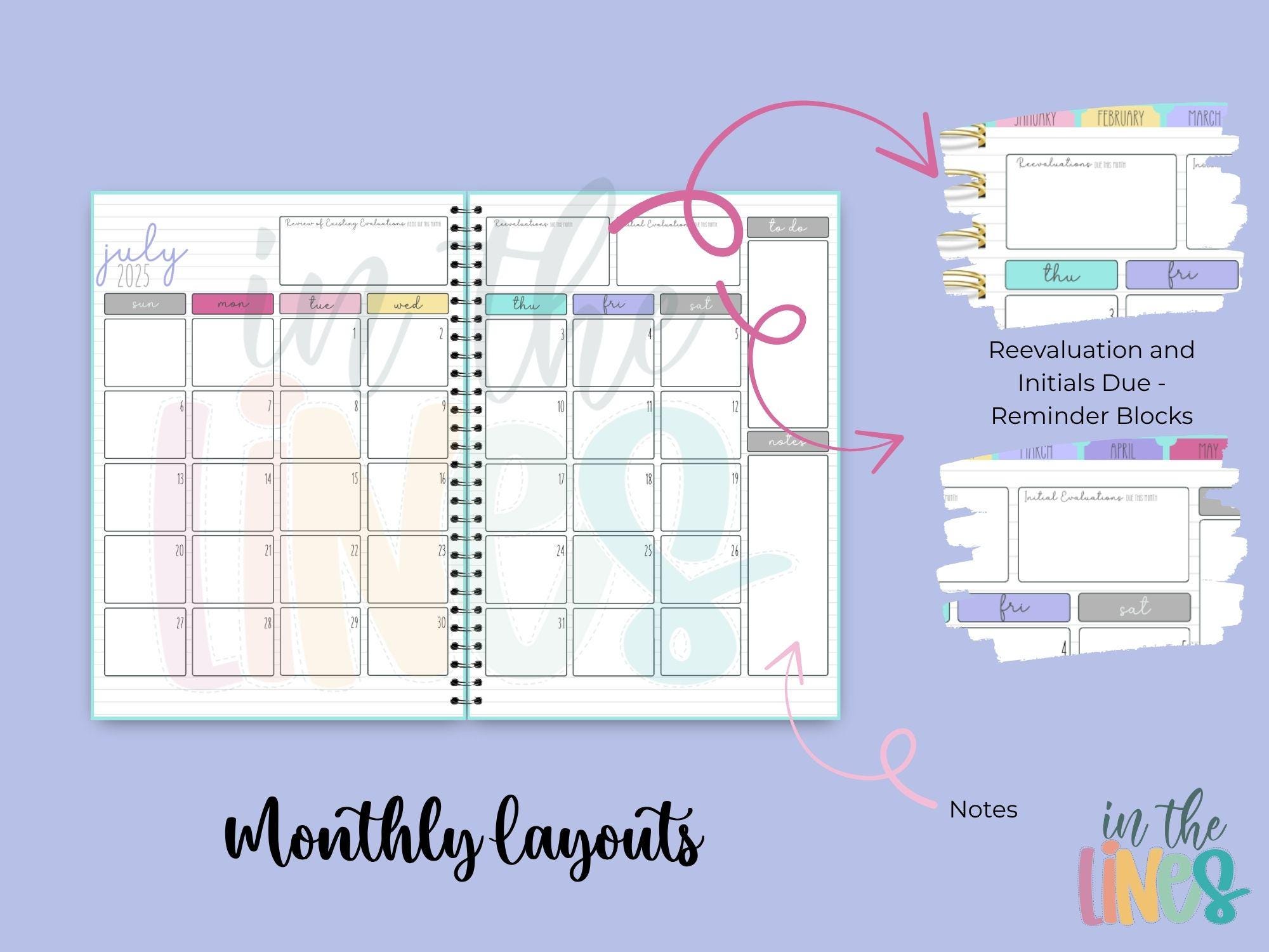 2025-2026 Printable Assessment Planner | Sugar Rush Theme | PERSONAL ...