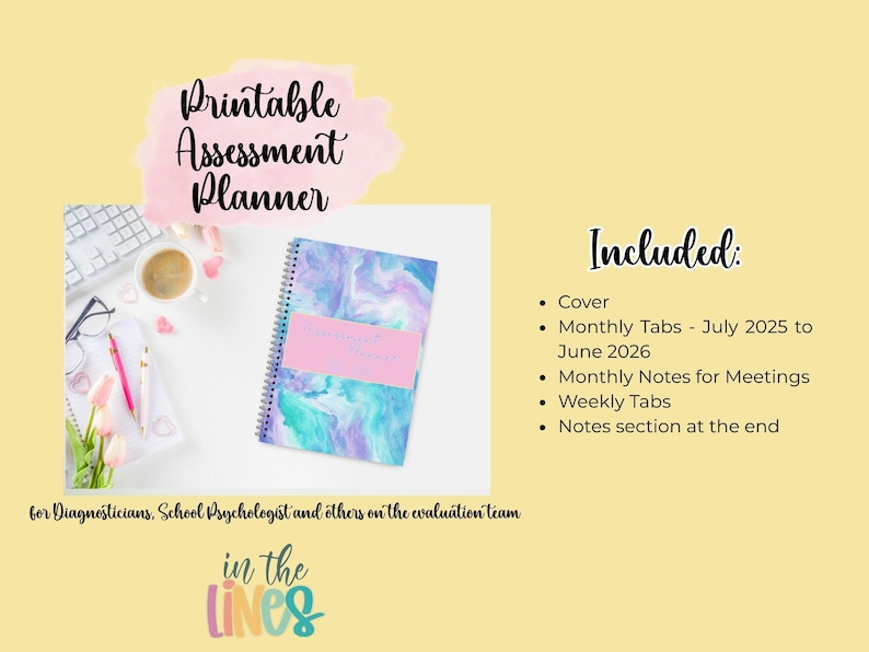 2025-2026 Printable Assessment Planner | Sugar Rush Theme | PERSONAL ...