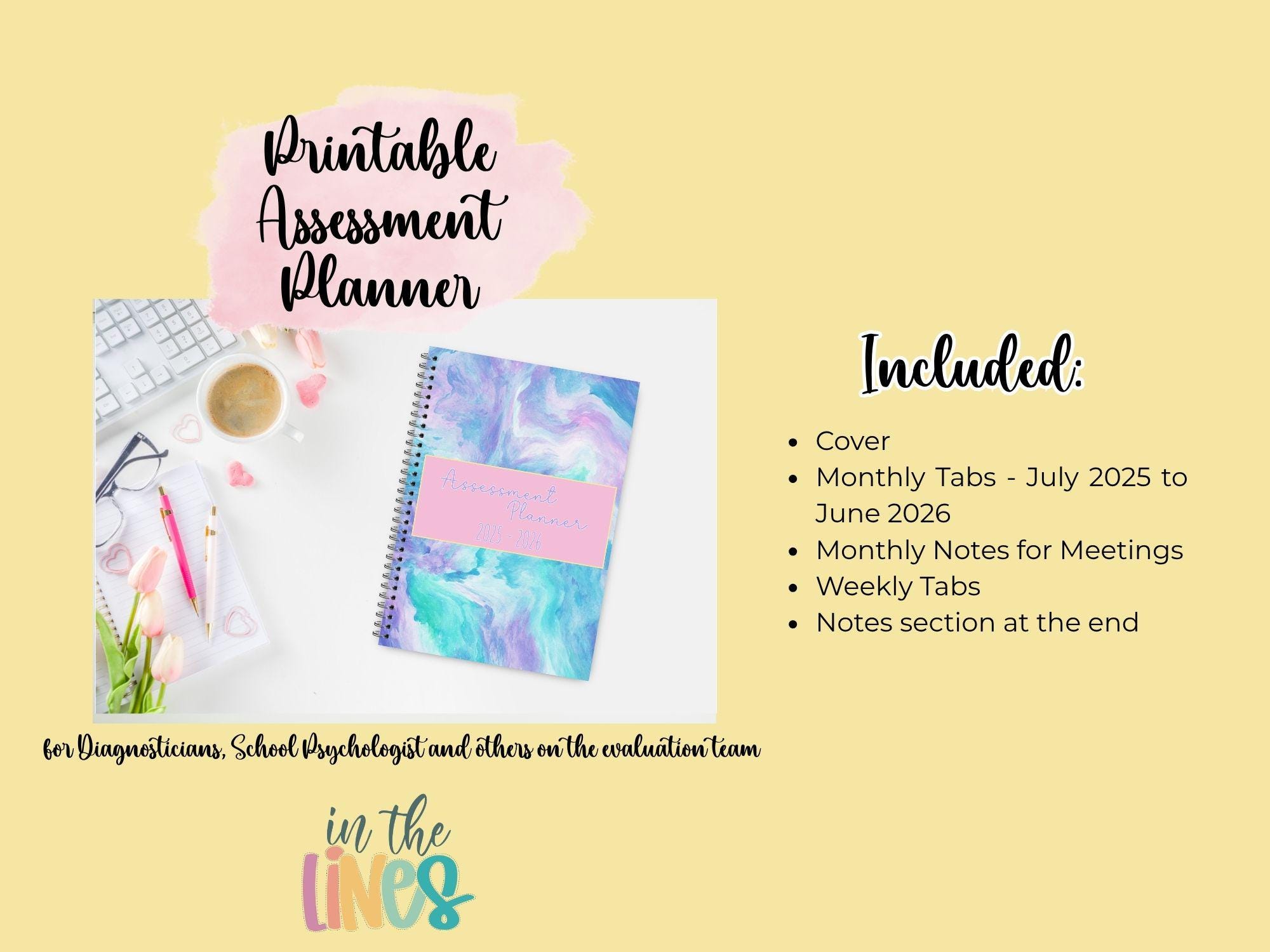 2025-2026 Printable Assessment Planner | Sugar Rush Theme | PERSONAL ...