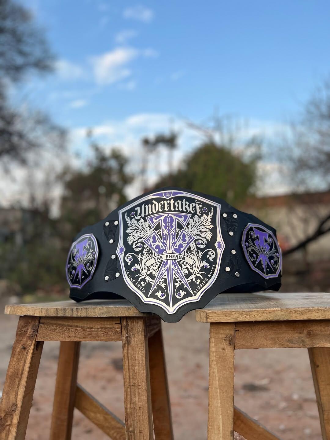 WWE the Phenom Undertaker Replica Championship Belt 2MM 4MM Plates ...