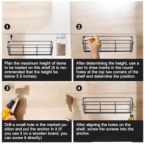 Wall Mounted Kitchen Storage Rack - Vegetable and Fruit Holder, Onion ...