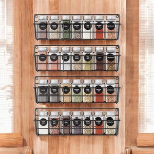 Wall Mounted Kitchen Storage Rack - Vegetable and Fruit Holder, Onion ...