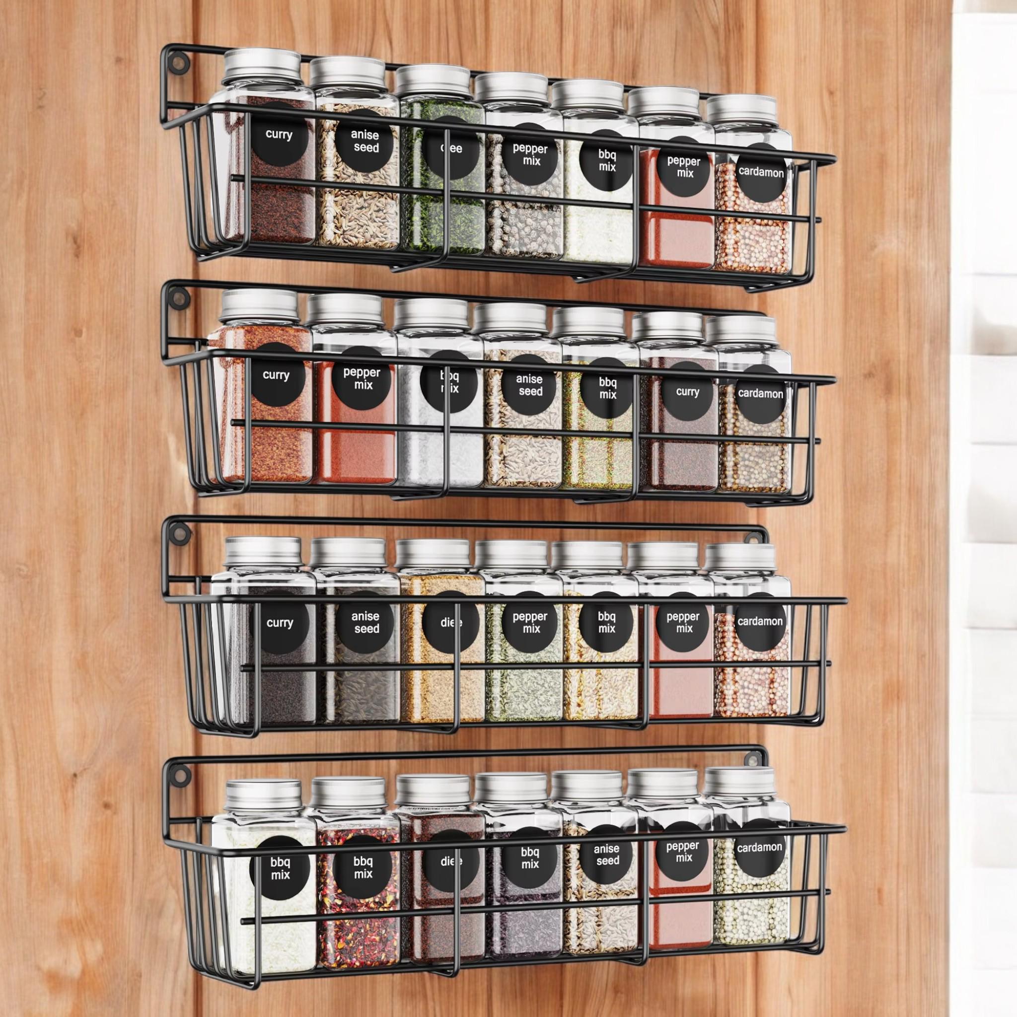 Wall Mounted Kitchen Storage Rack - Vegetable and Fruit Holder, Onion ...