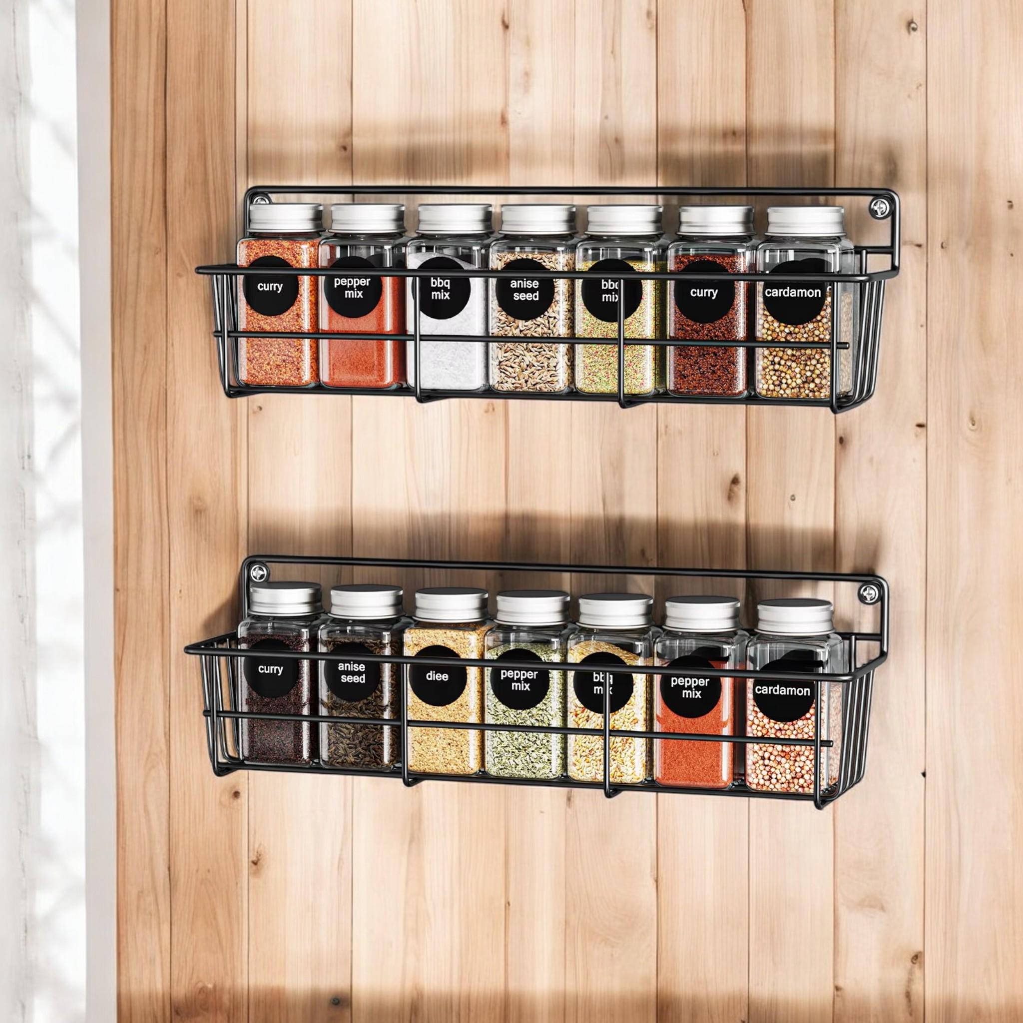 Wall Mounted Kitchen Storage Rack - Vegetable and Fruit Holder, Onion ...