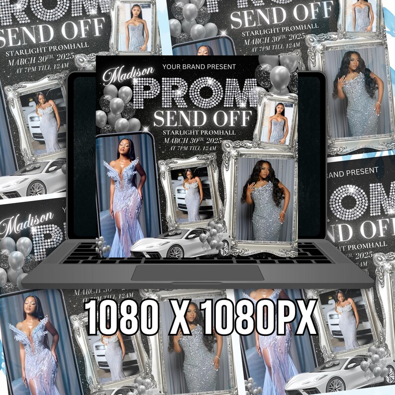 Prom Send off Flyer, DIY Prom Flyer, Prom Canva Template, Prom Send Off ...