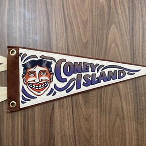 Coney Island Pennant Flag - Etsy