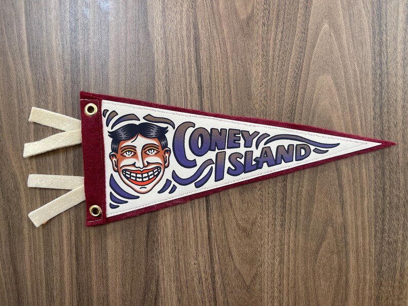 Coney Island Pennant Flag - Etsy