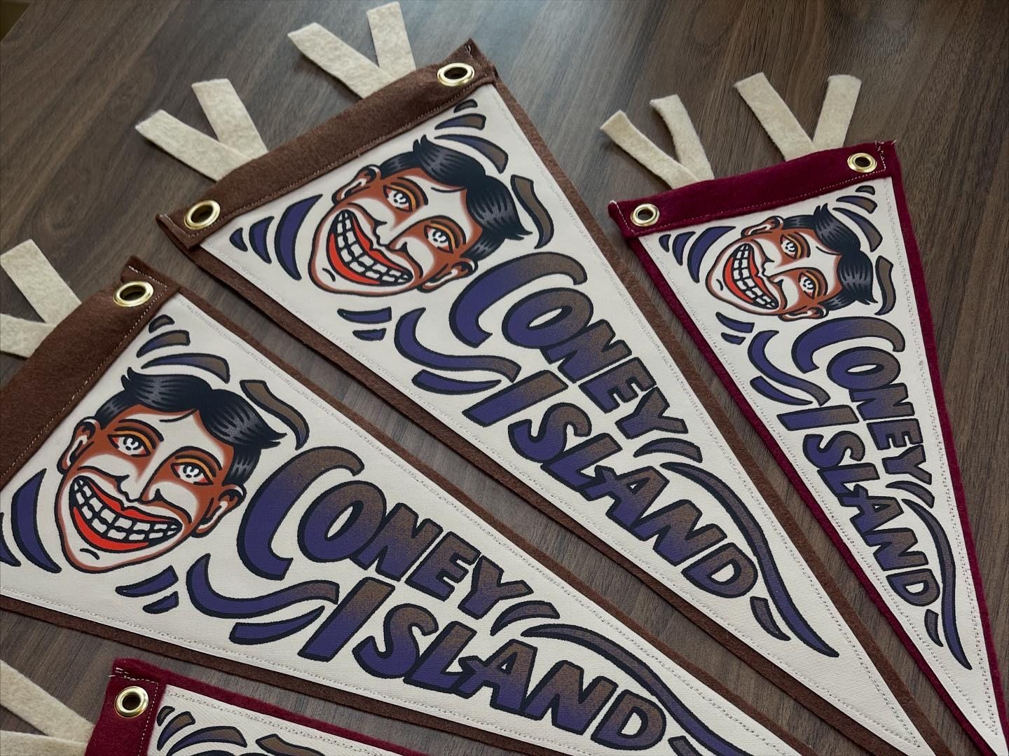 Coney Island Pennant Flag - Etsy
