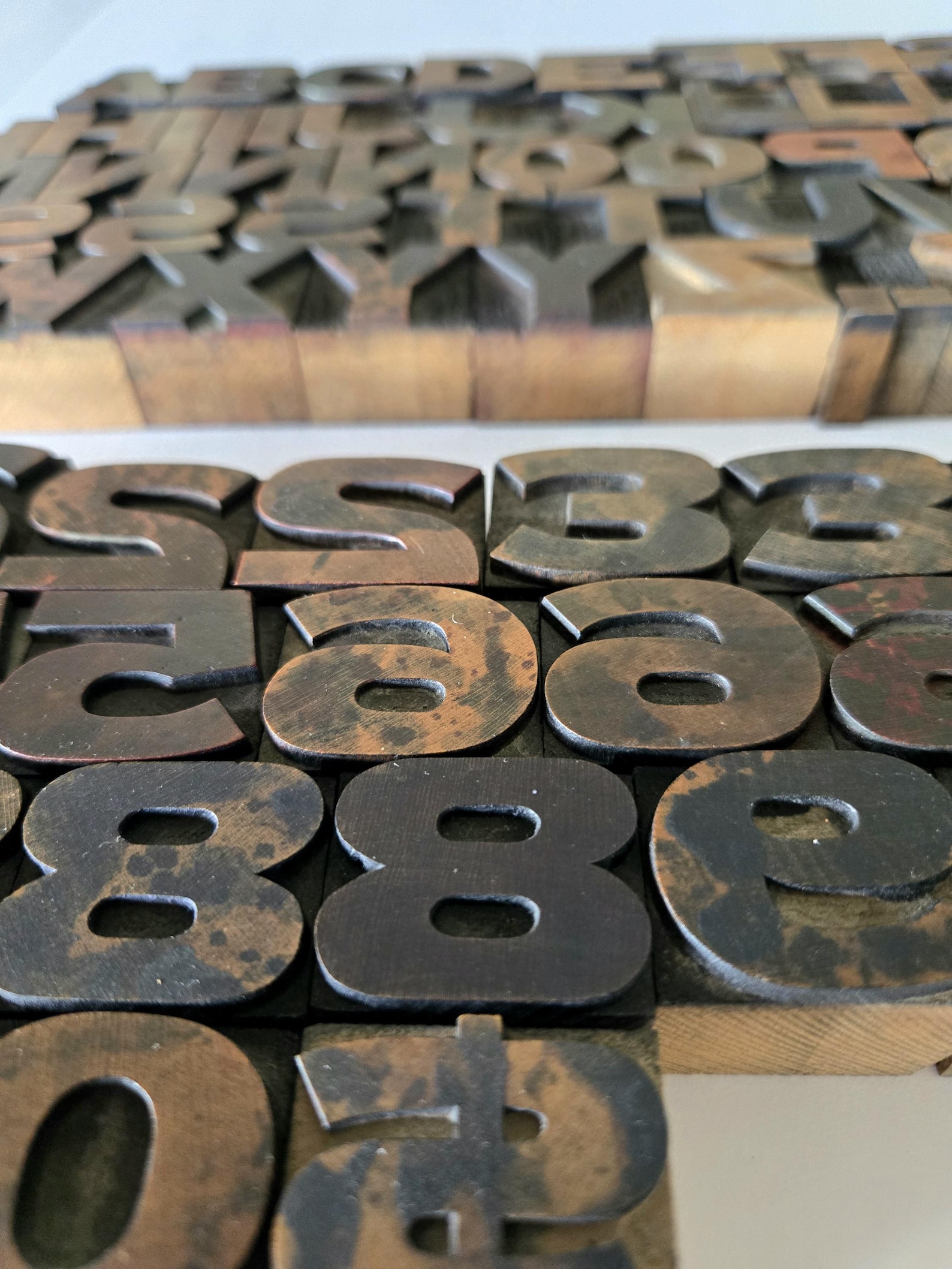 Vintage Wood Letterpress Type Set: 72 Pt Alphabet & Numbers - Etsy