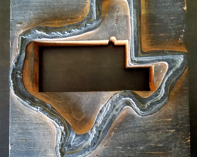 Vintage Letterpress Printing Blocks Cut Stamp Wood FREE Ship Texas X ...