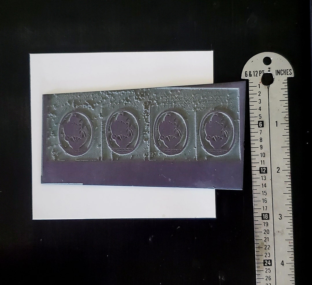 Vintage Letterpress Metal Printing Plate: Sailing Ship Block - Etsy