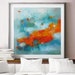 Turquoise Wall Art Extra Large Abstract Art Canvas Print Huge Giclee ...