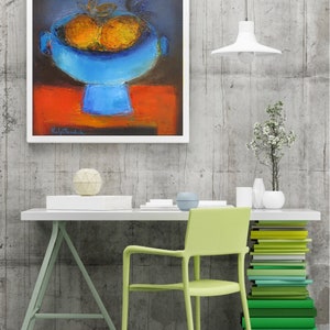 Abstract Wall Art Canvas Print Modern Kitchen Still Life - Etsy