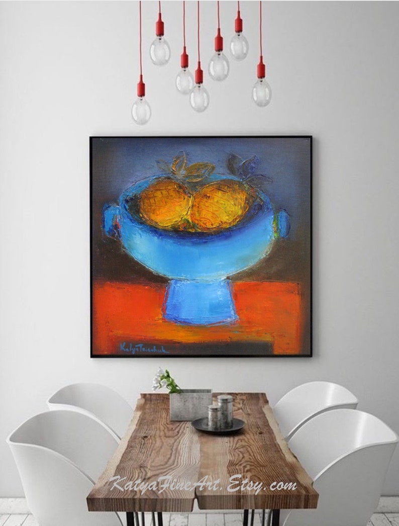 Abstract Wall Art Canvas Print Modern Kitchen Still Life - Etsy