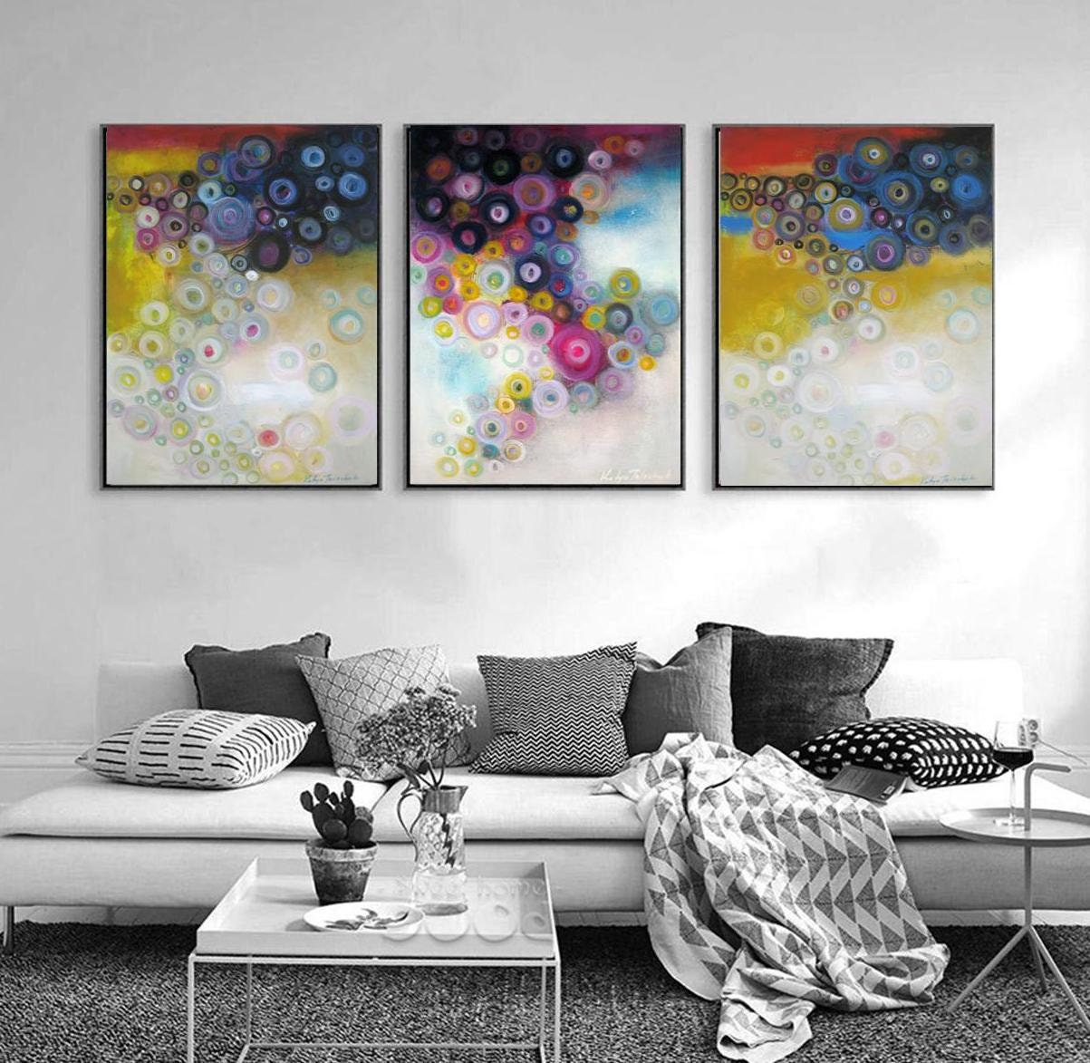 Abstract Triptych Three Piece Wall Art Print Set of 3 Canvas - Etsy