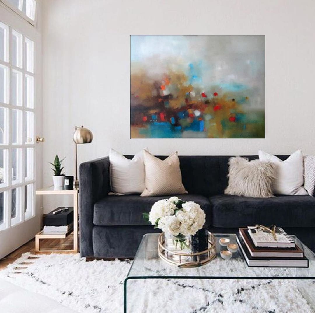 Extra Large Abstract Canvas Prints Oversized Horizontal - Etsy