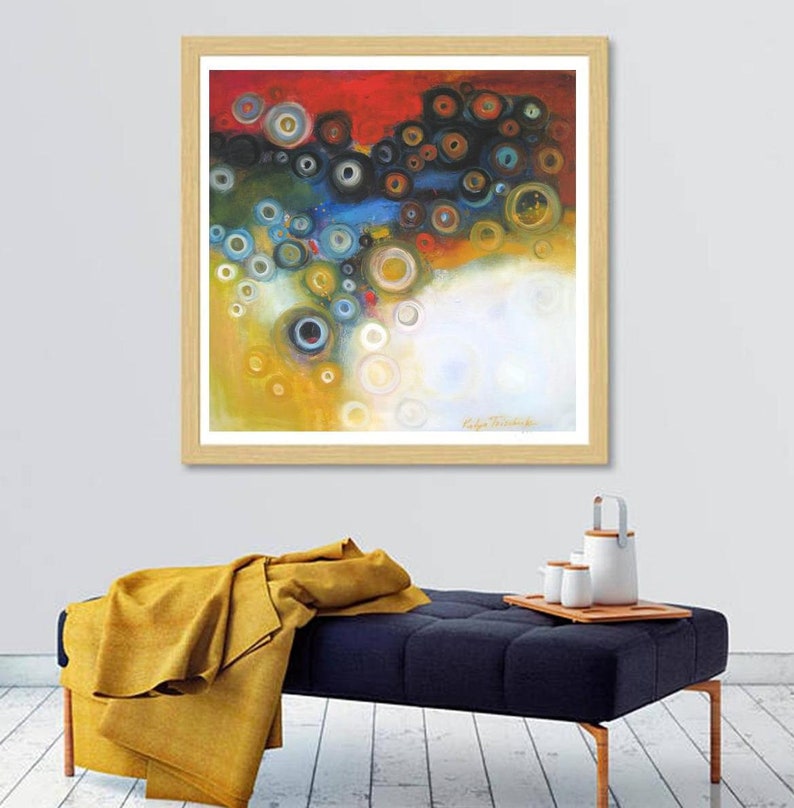 Modern Abstract Wall Art Painting Square Art Canvas Prints - Etsy