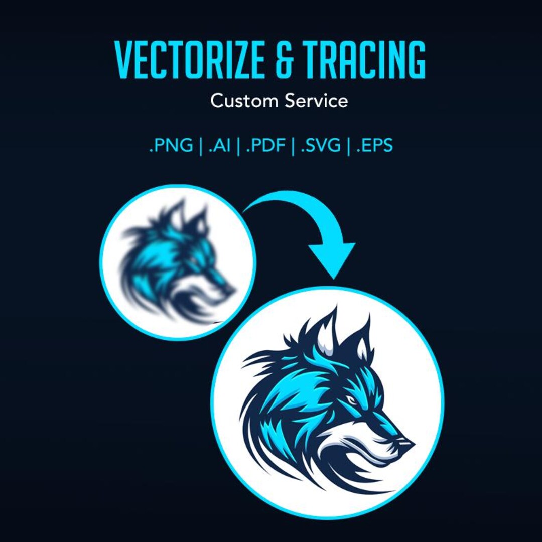 Image to Vector Conversion: Custom SVG Logo, Print-ready Graphics - Etsy