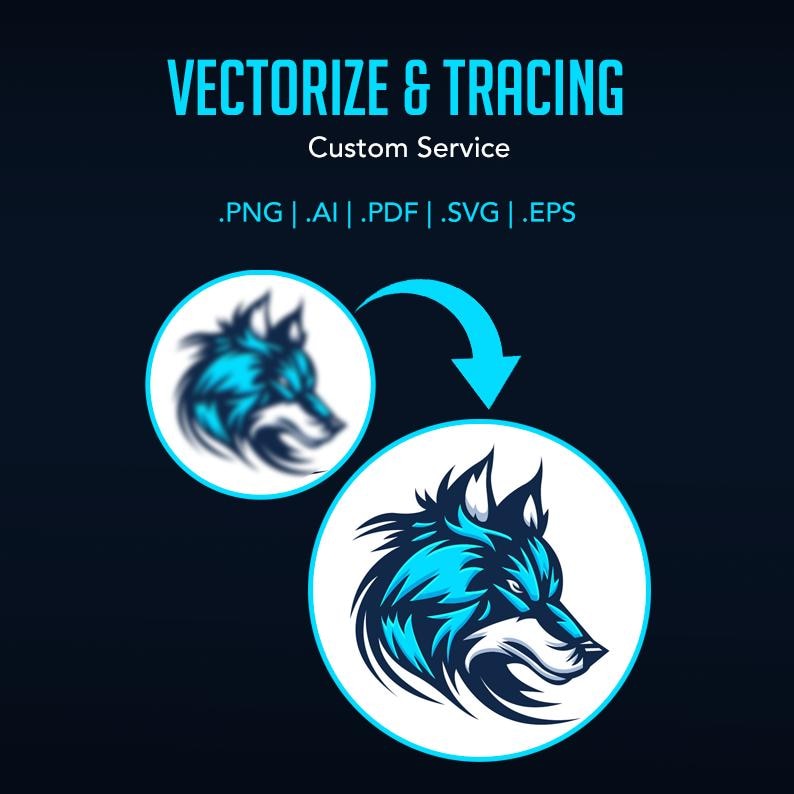 Image to Vector Conversion: Custom SVG Logo, Print-ready Graphics ...