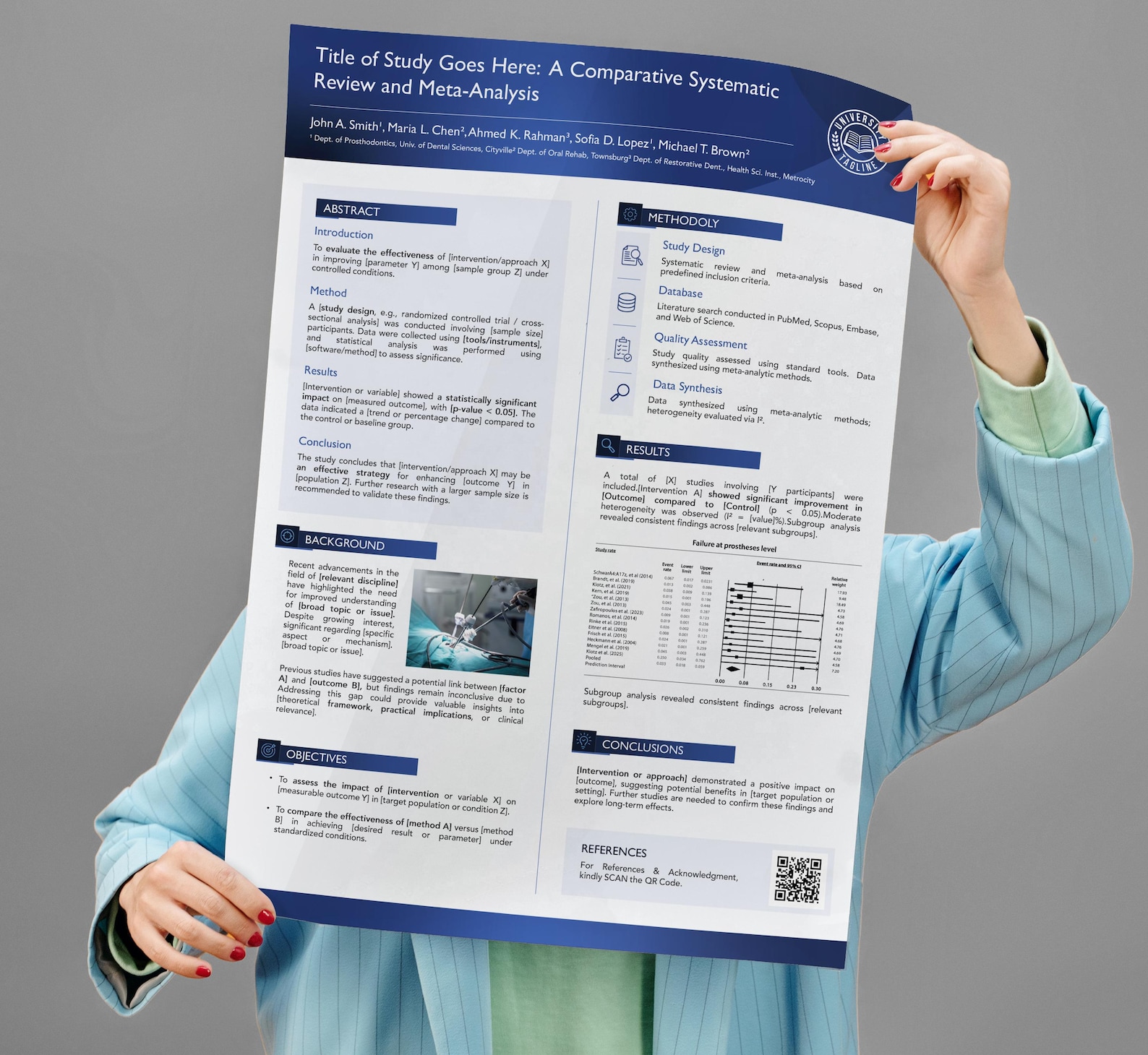 Research Poster Template, A0 Portrait Editable Powerpoint - Scientific ...
