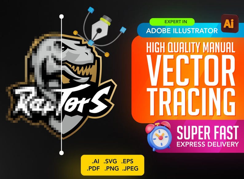 Image to Vector Conversion: Custom SVG Logo, Print-ready Graphics - Etsy