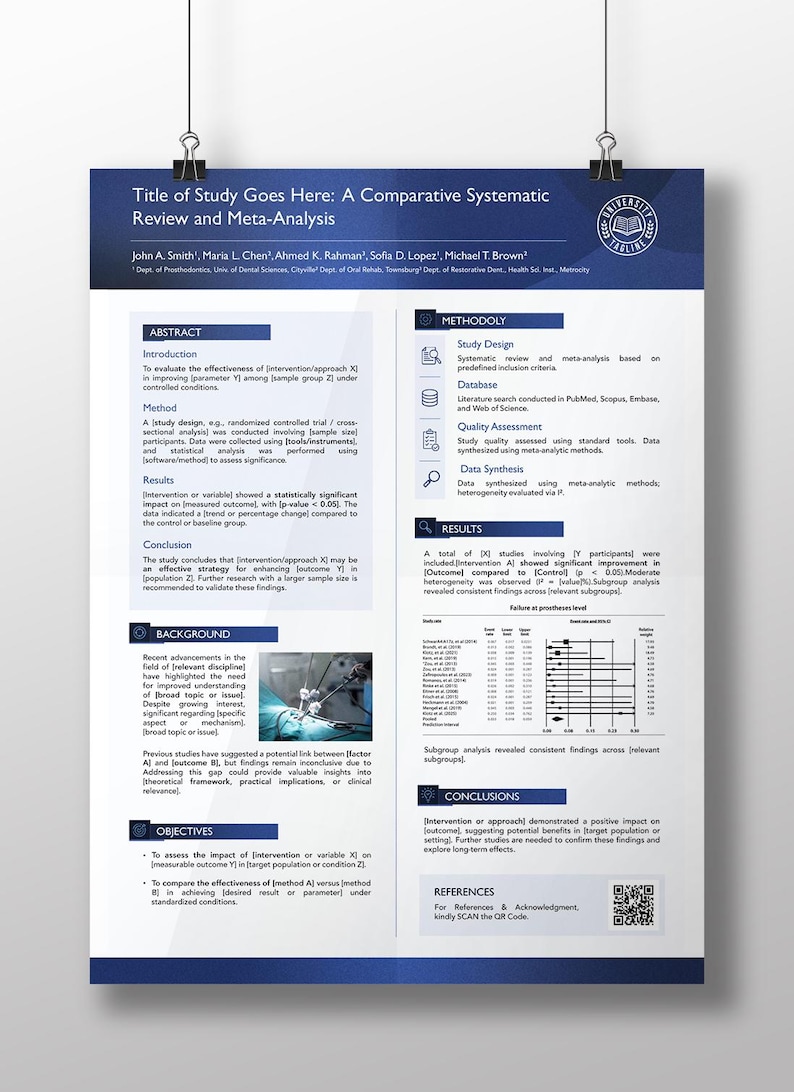 Research Poster Template, A0 Portrait Editable Powerpoint - Scientific ...