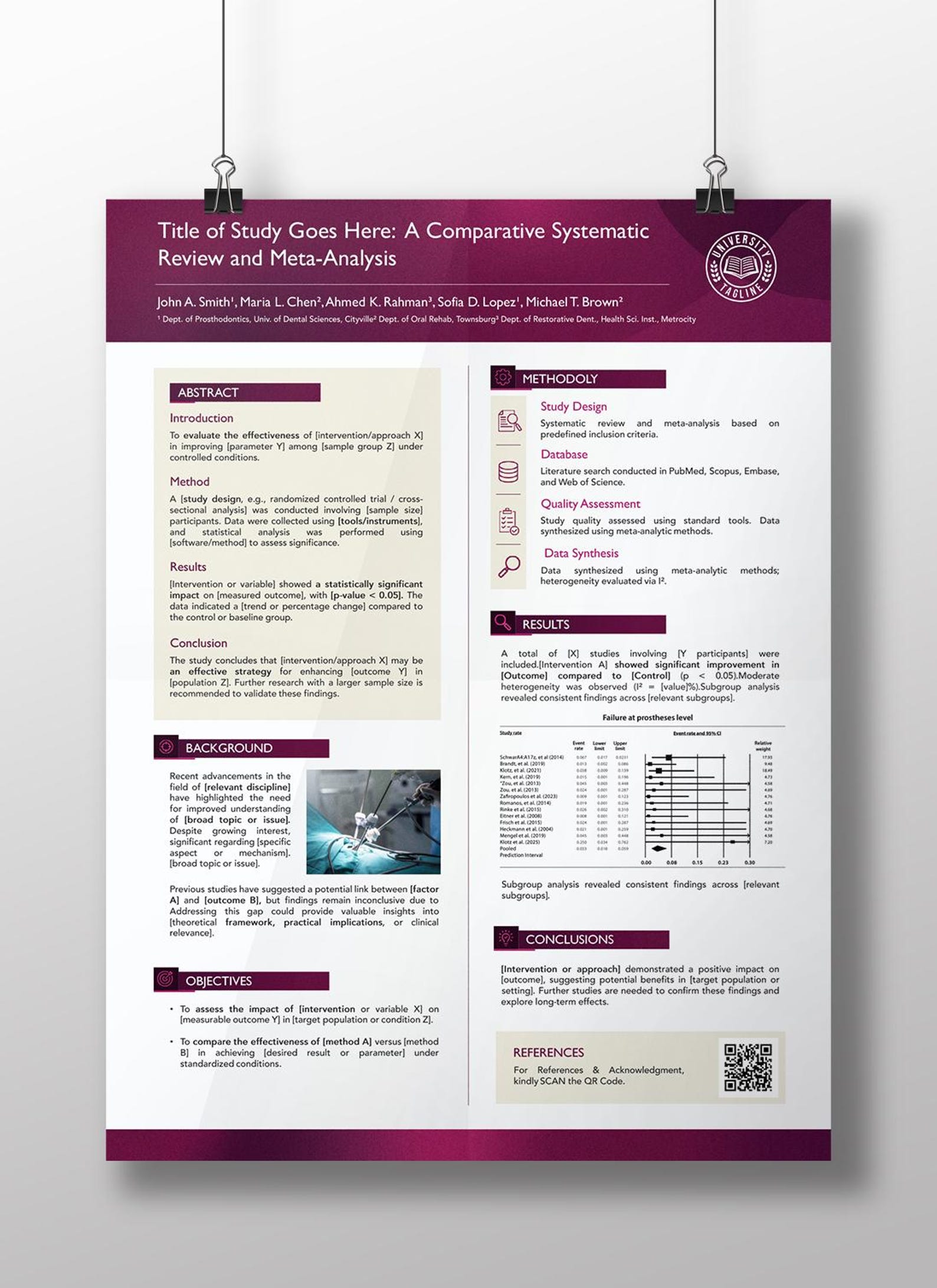Research Poster Template, A0 Portrait Editable Powerpoint - Scientific ...