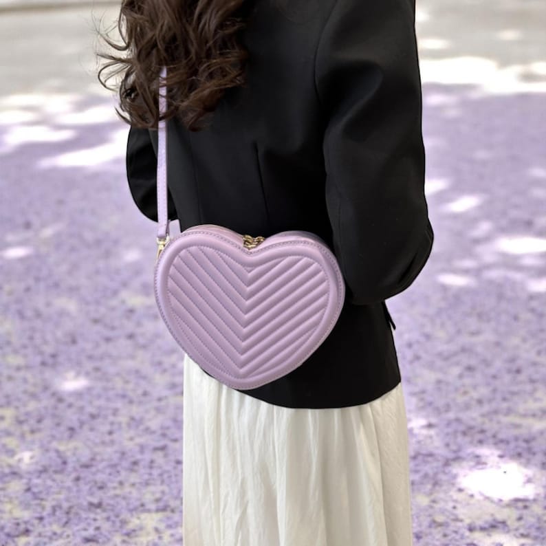 Heart-shaped Purple Sling Bag | BTS ARMY Gift | I Purple You Crossbody ...