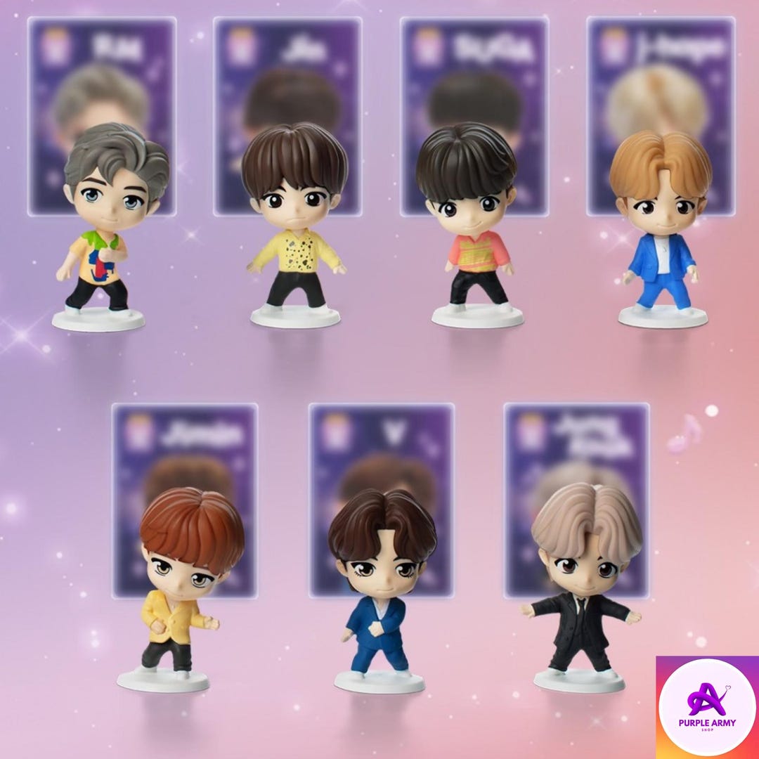 BTS Tinytan Figurine: Mcdonald's Toy Inspired Collectible - Etsy