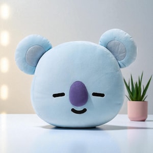 BT21 Character Face Cushion | Bts Line Friends Pillow | BT21 Plushy Pillow Rj, Tata, Cooky ...