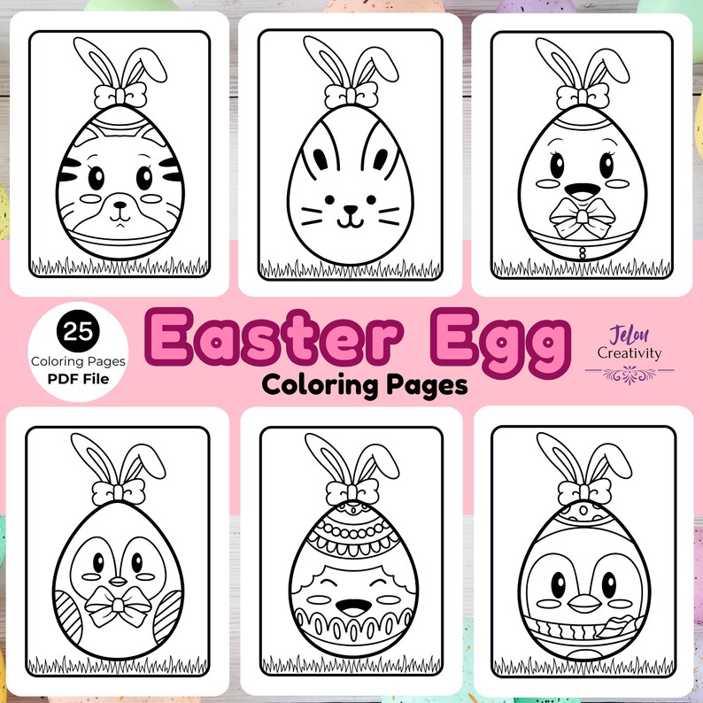 Easter Coloring Pages | Easter Egg Coloring for Kids Toddlers ...
