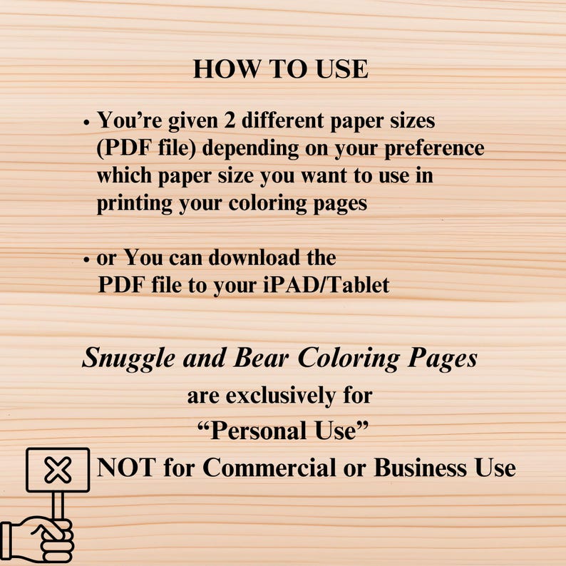 Snuggle and Bear Cozy Coloring Pages – Printable Digital Download for Stress Relief, Relaxation ...
