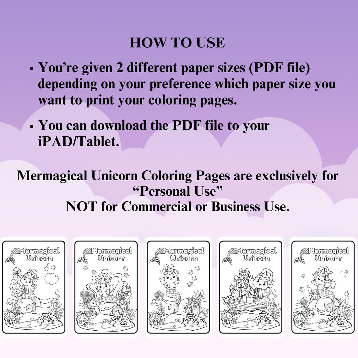Mermagical Unicorn Coloring Pages | Unicorn Coloring Page Printable ...