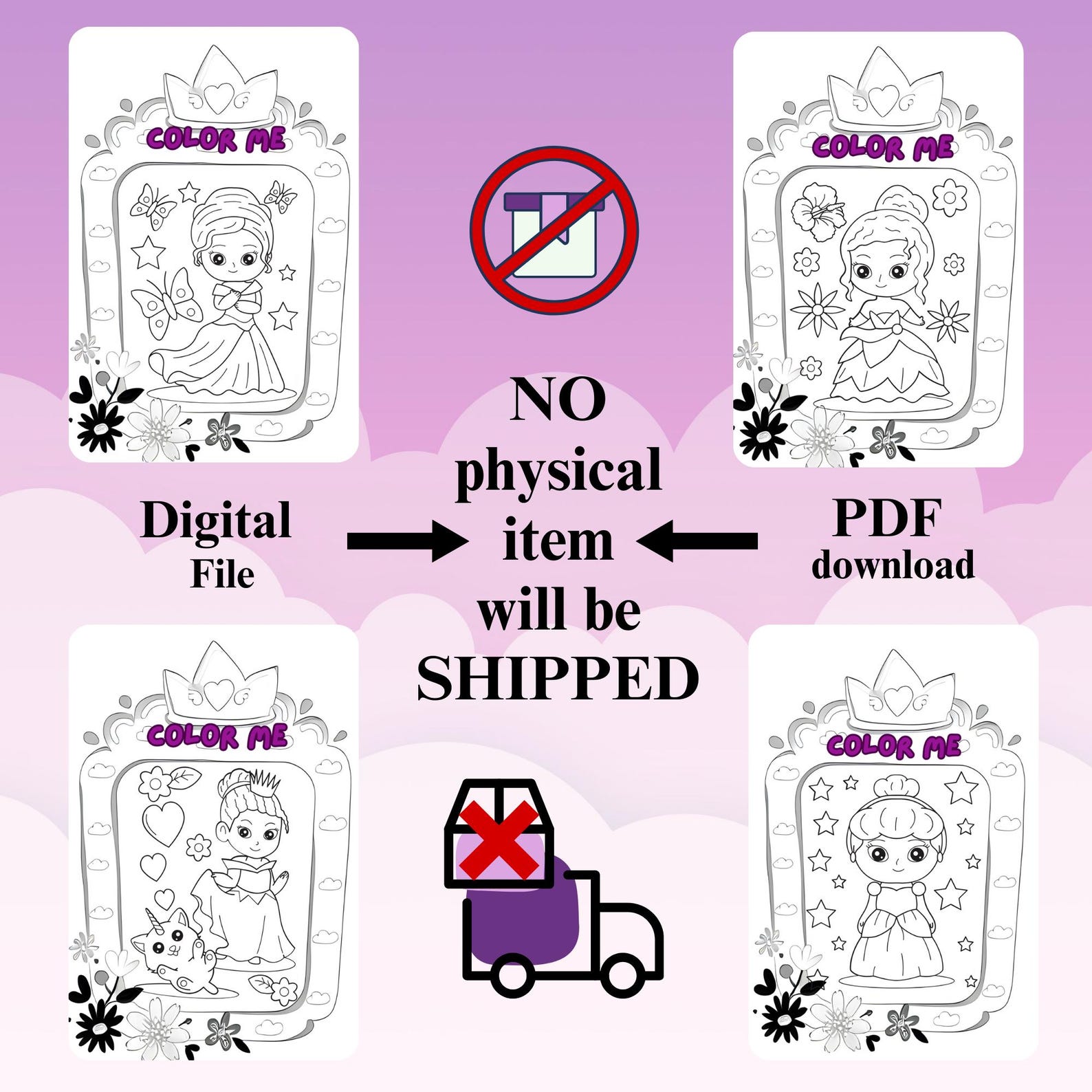 Princess Coloring Pages for Girls | Printable Girls Coloring Pages ...