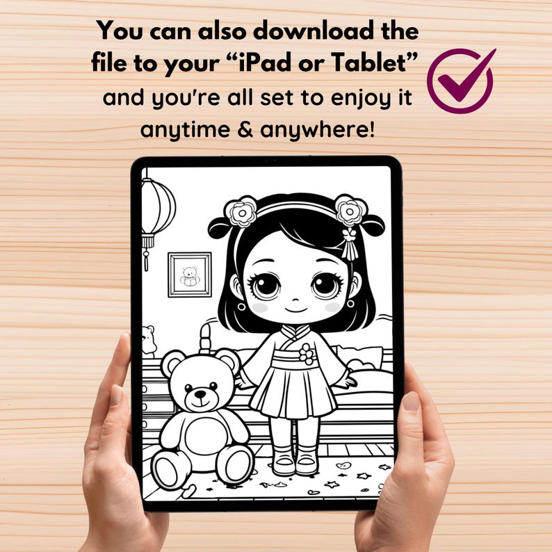 Snuggle and Bear Cozy Coloring Pages – Printable Digital Download for Stress Relief, Relaxation ...
