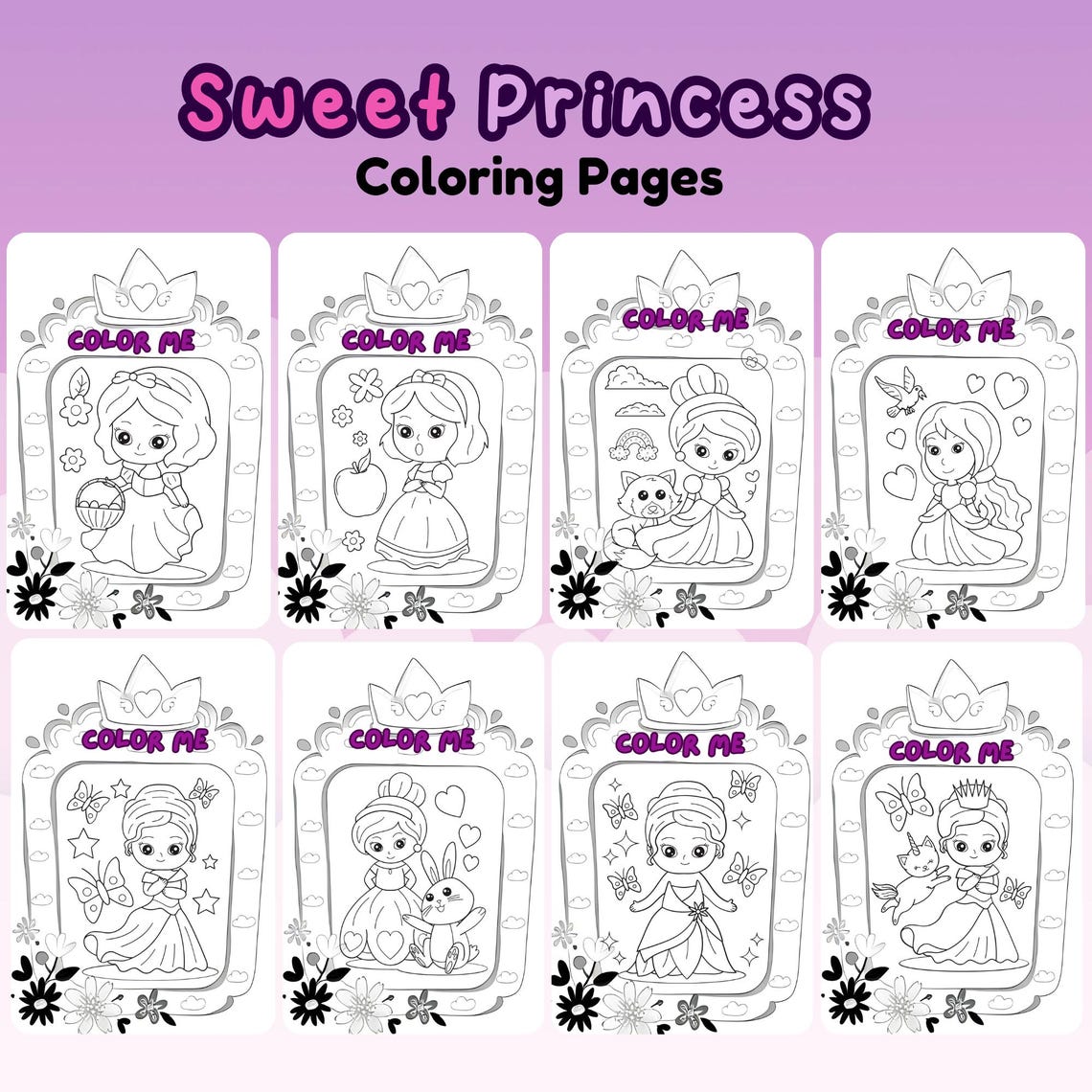 Princess Coloring Pages for Girls | Printable Girls Coloring Pages ...