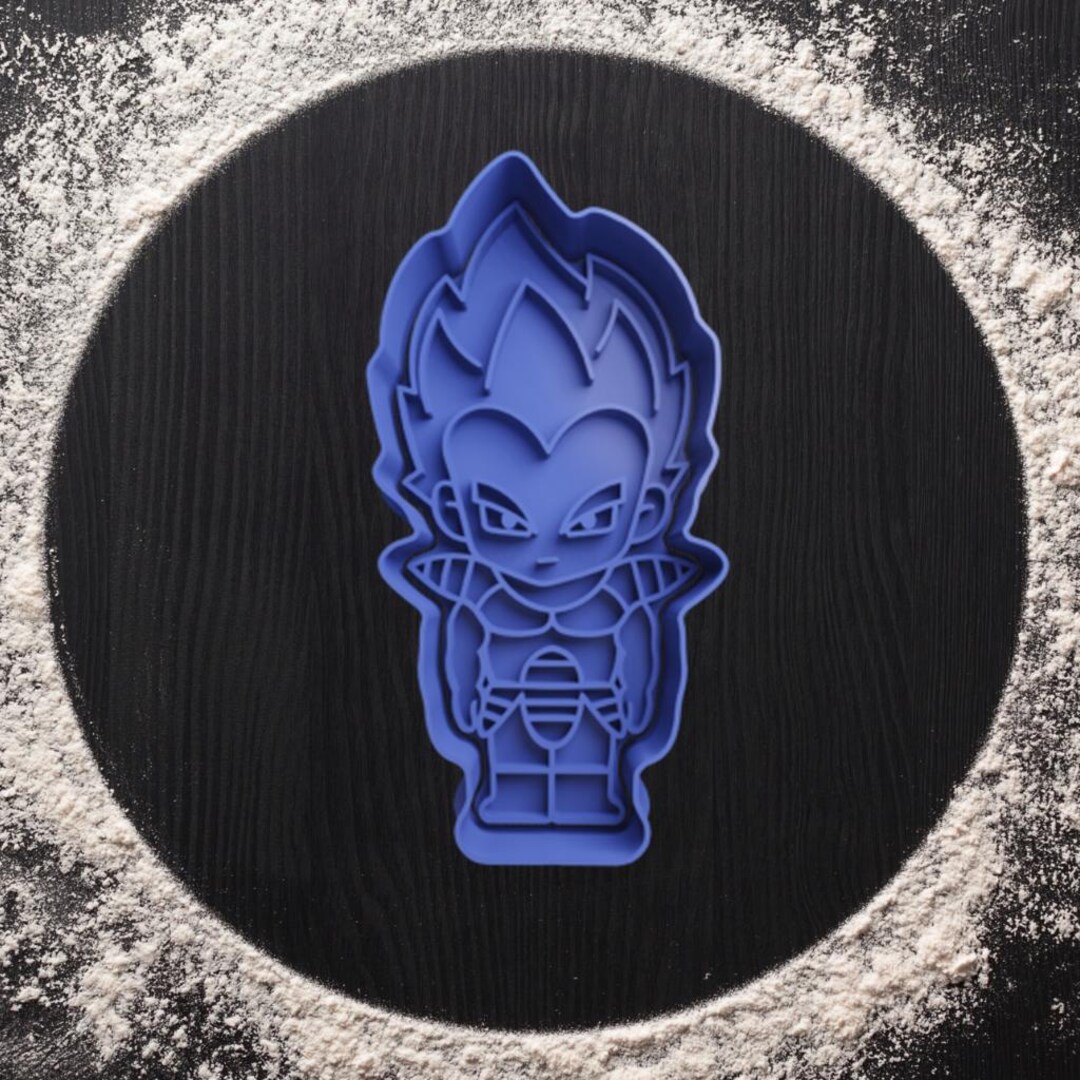 Vegeta Chibi Cookie Cutter 3D Printed Baking and Clay Tool Polymer Clay ...